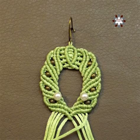 Tutorial Beginners Easy Macrame Earrings With Tiny Metal Beads