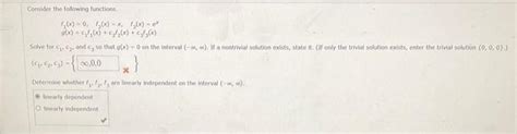 Solved Consider the following functions. | Chegg.com