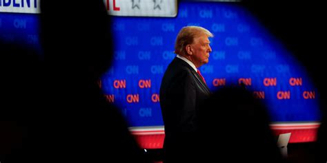 Trumps Debate Performance Marked By Familiar Theme Falsehoods Wsj