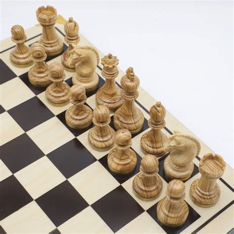 High Class Chess Pieces Ebony And Oak Wood Henry Chess Sets
