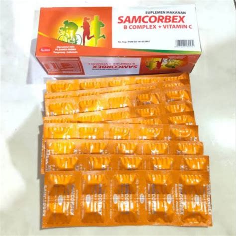 Jual Vitamin C Samcorbex 1box 10 Strip Shopee Indonesia