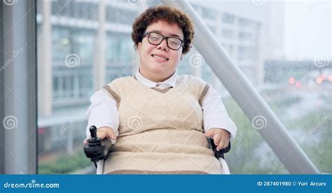 Face Travel And A Woman Passenger With A Disability In An Airport For