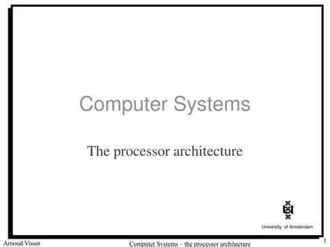 Ppt Understanding Processor Architecture Key Concepts And Execution