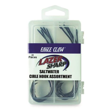 Eagle Claw Saltwater Circle Hook Assortment Kit 20 Pieces Sportsman