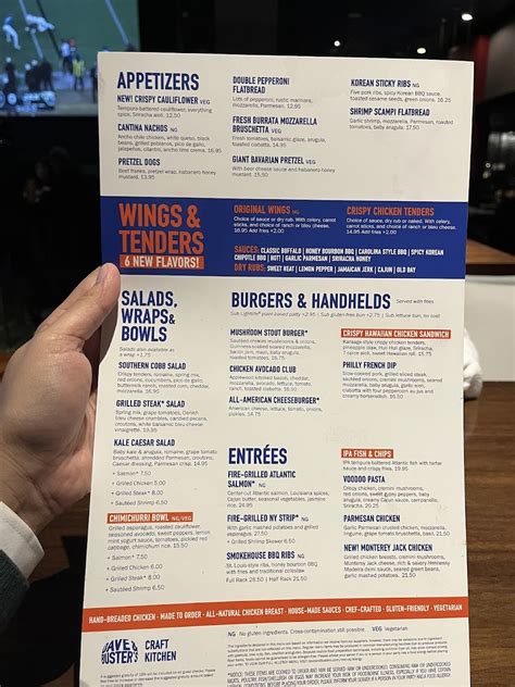Dave And Busters Vaughan Menu Latest Menu Update