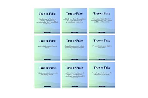 True Or False Questions — Funny Face Fiction