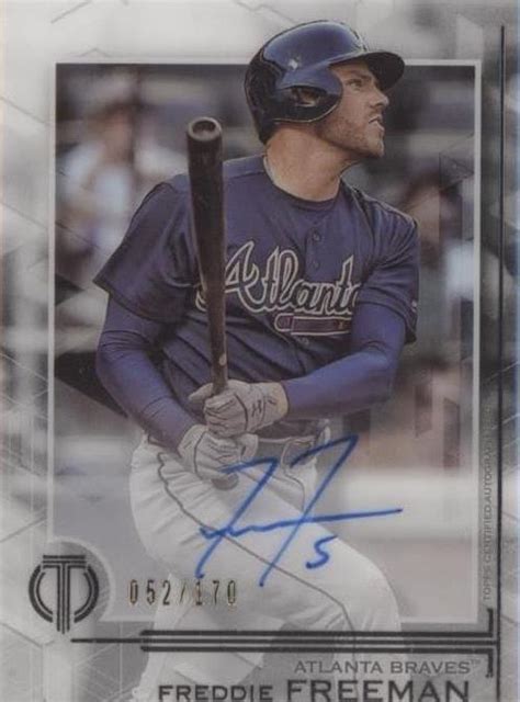 2019 Topps Tribute Tribute Autographs Freddie Freeman Ta Ff 170 Au For Sale Online Ebay