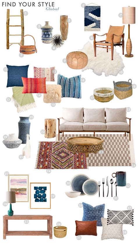 Find Your Style Global Emily Henderson Global Home Decor Style Global Decor Home Decor Styles