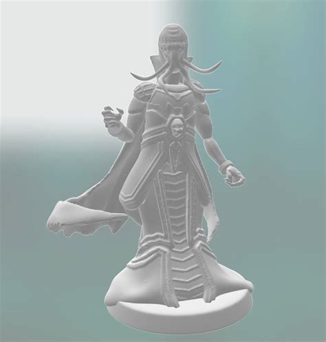 Dnd Mind Flayer Model Stl 3d Print File Etsy