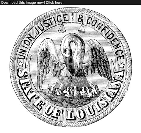 Louisiana State Seal Vector At Collection Of
