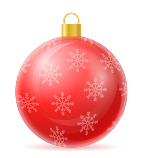 Premium Vector Christmas And New Year Decorative Glass Ball Vector Illustration