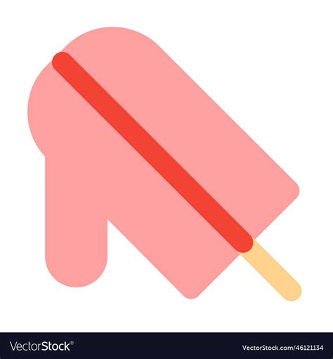 Melting Mango Ice Candy On Stick Royalty Free Vector Image