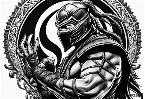 Iconic Character Scorpion From Mortal Kombat Game Tattoo Idea Tattoosai