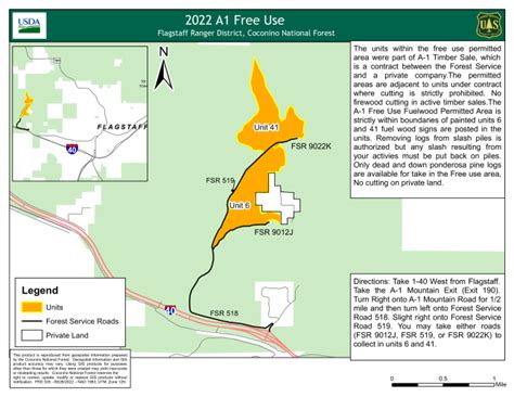 Free Firewood Available On Coconino Nf Northwest Of Flagstaff