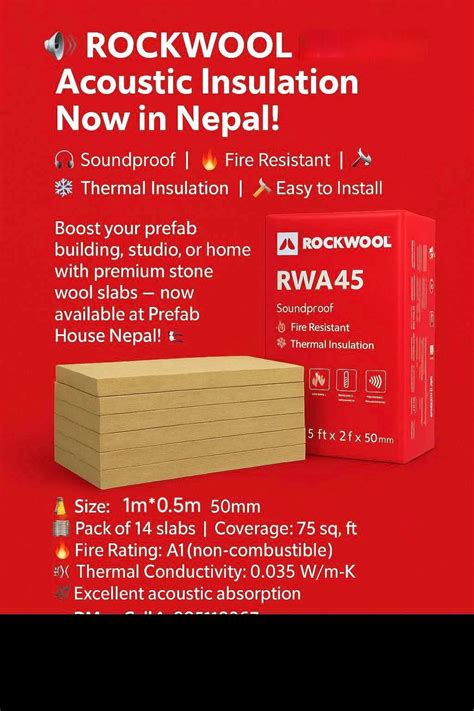 Rockwool Acoustic Soundproofing Insulation Solution In Nepal