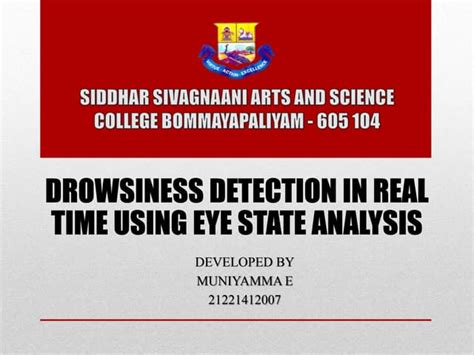 Driver Drowsiness Detection Pptx