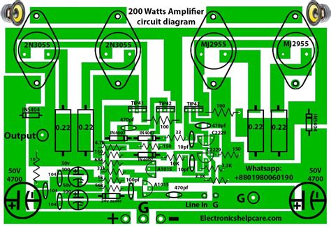 How To Make 200 Watts Amplifier Electronics Help Care