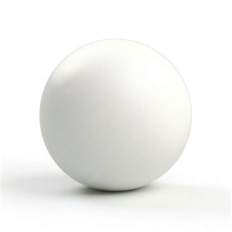 Premium Photo A White Sphere Isolated On A White Background