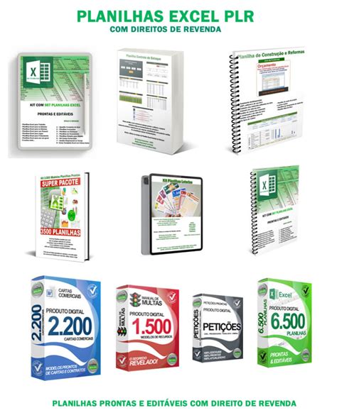 Planilha Plr Planilhas Excel Com Direitos De Revenda
