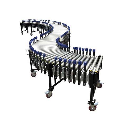 Foldable Gravity Floor Roller Conveyor Light Weight Roller Conveyor