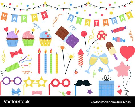 Decorating Party Clipart Happy New Year Party Flag Banners Blue