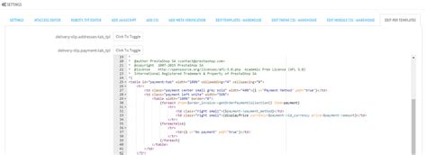 Edit Your Prestashop Templates Easily From The Back Office Of Your Site
