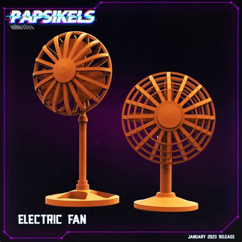 3d Printable Electric Fan By Papsikels Miniatures