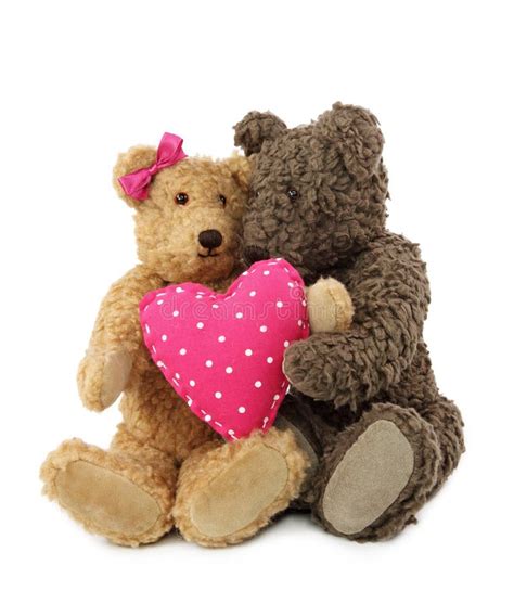 Two Teddy Bears Stock Image Image Of Bears Teddies 12121713
