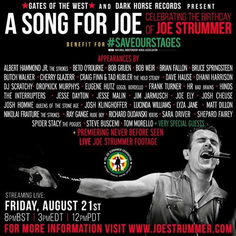 A Song For Joe Celebrating The Life Of Joe Strummer