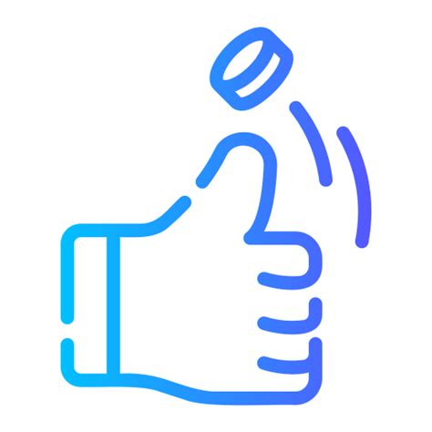 Coin Toss Free Hands And Gestures Icons