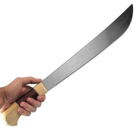 Facão Terçado Em Aço Carbono 17 Polegadas Com Cabo De Madeira Tramontina 26623017 Submarino