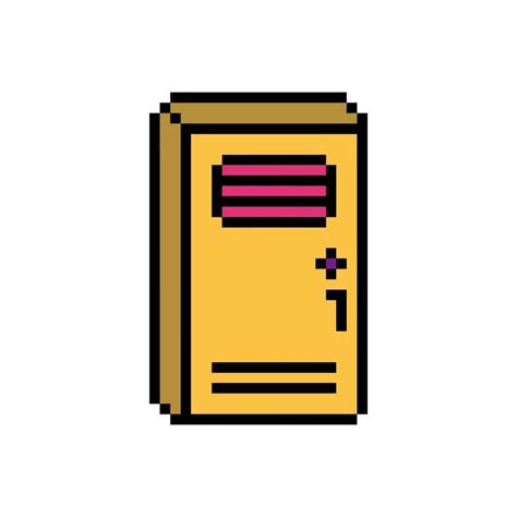 Yellow Locker Pixel 57986215 Vector Art At Vecteezy