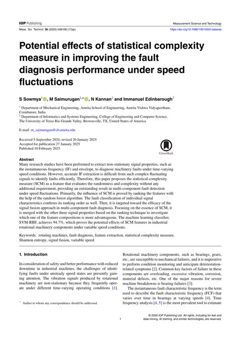 Potential Effects Of Statistical Complexity Measure In Improving The