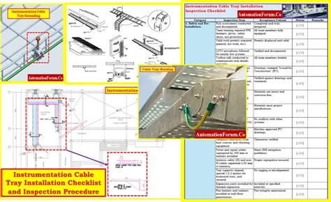 Instrumentation Cable Tray Installation Checklist And Inspection