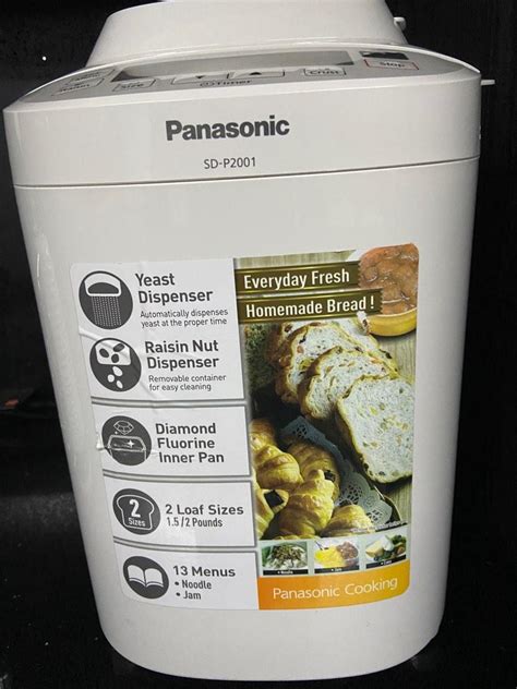 Panasonic Automatic Breadmaker Sd P2001 Tv And Home Appliances Kitchen Appliances Breadmakers