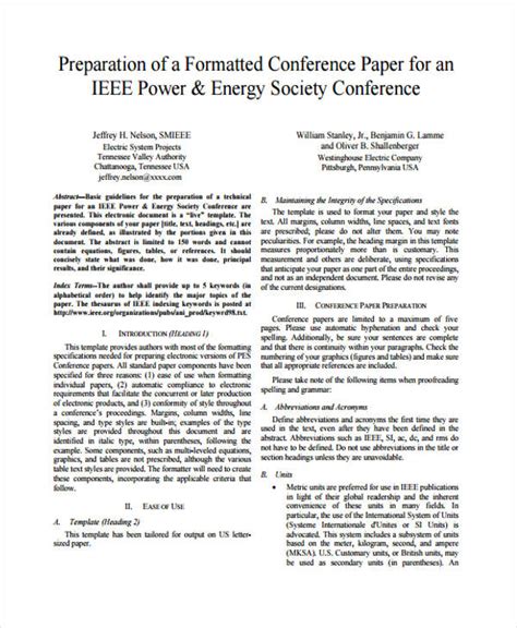 Example Of Paper Conference At Joanne Bender Blog