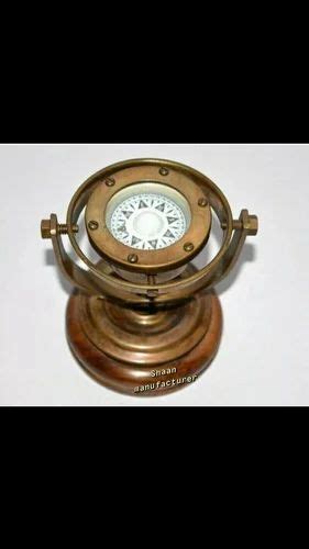 Antique Brass Nautical Gimbal Compass Classic Brass Nautical Compass Decorative T At Rs