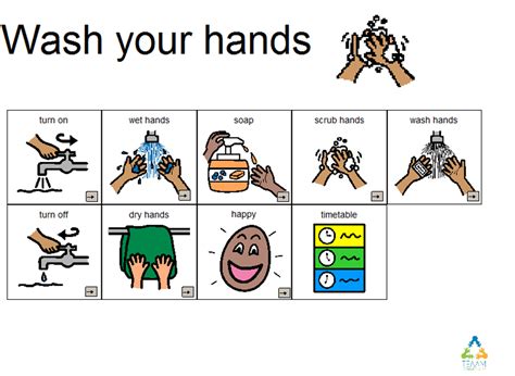 Printable Washing Hands Visual Schedule Printable Board Games