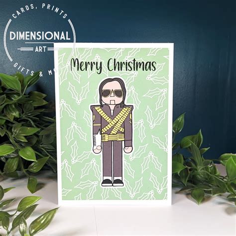 Michael Jackson Inspired Nutcracker Christmas Card Handmade Etsy