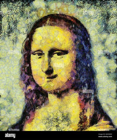 Portrait Mona Lisa Jaconda Painting Pop Art Stock Photo Alamy