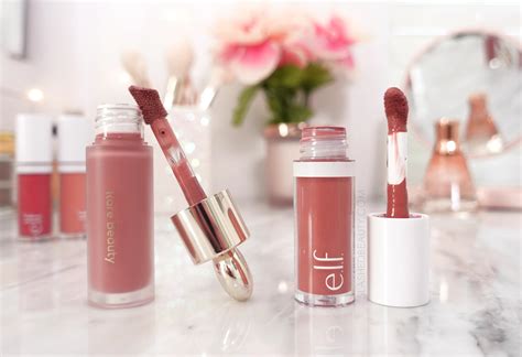 Review Elf Camo Liquid Blushes Rare Beauty Dupes Slashed Beauty