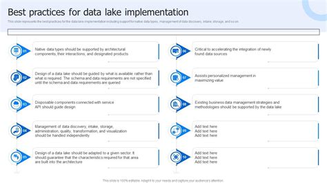 Best Practices For Data Lake Implementation Data Lake Architecture And