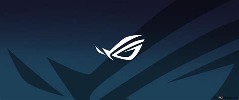 Asus Rog Republic Of Gamers Rog Classic Blue Logo 4k Wallpaper Download