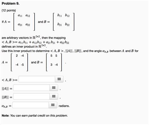 Solved Problem 9 12 Points A11 A12 11 B12 IfA And B A21 Chegg Com