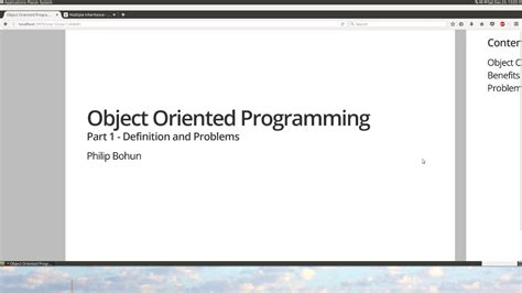 Object Oriented Programming Part 1 Definition And Problems Youtube