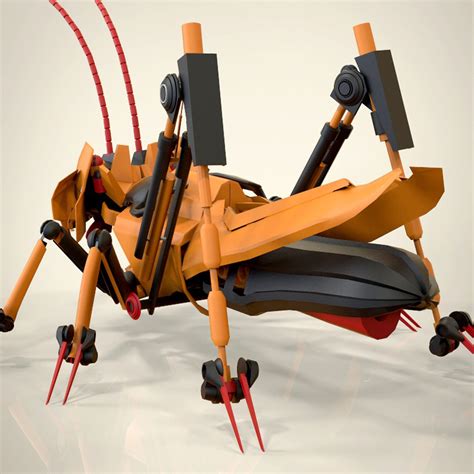 Robotic Grasshopper 3d Turbosquid 1787502