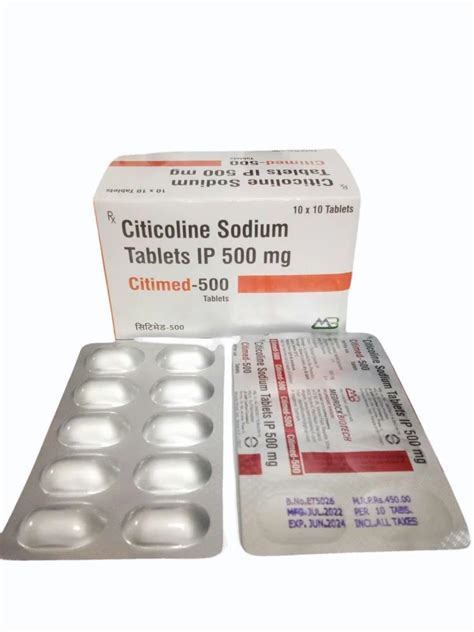 Citicoline 500 Mg Tablet 1010 At ₹ 4500box In Panchkula Id
