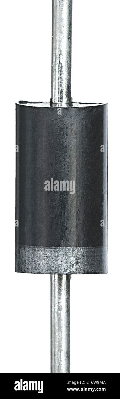 Small Black Diode With Silver Wires For Connecting Into Modern Devices