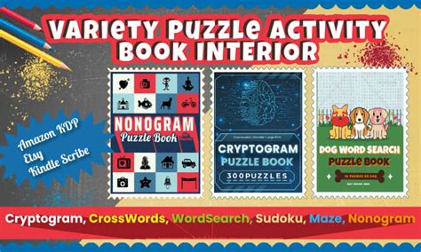 Make Cryptogram Sudoku Word Search Crossword Puzzle Activity Book