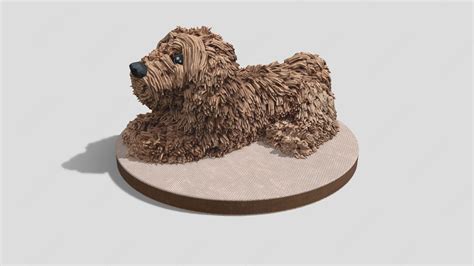 Cockapoo Dog Cake 3d Model Cgtrader